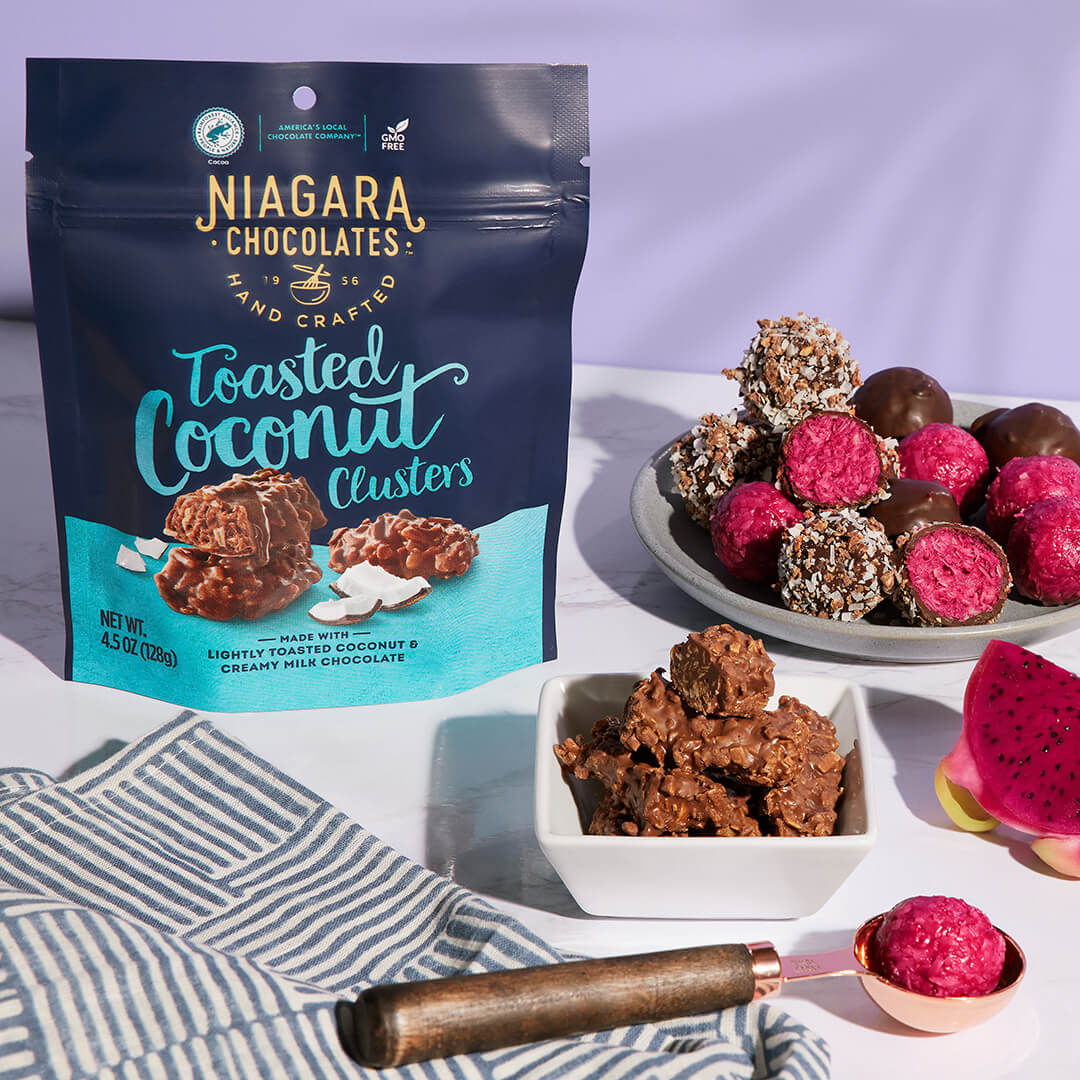 Coconut DragonFruit Truffles – niagarachocolates