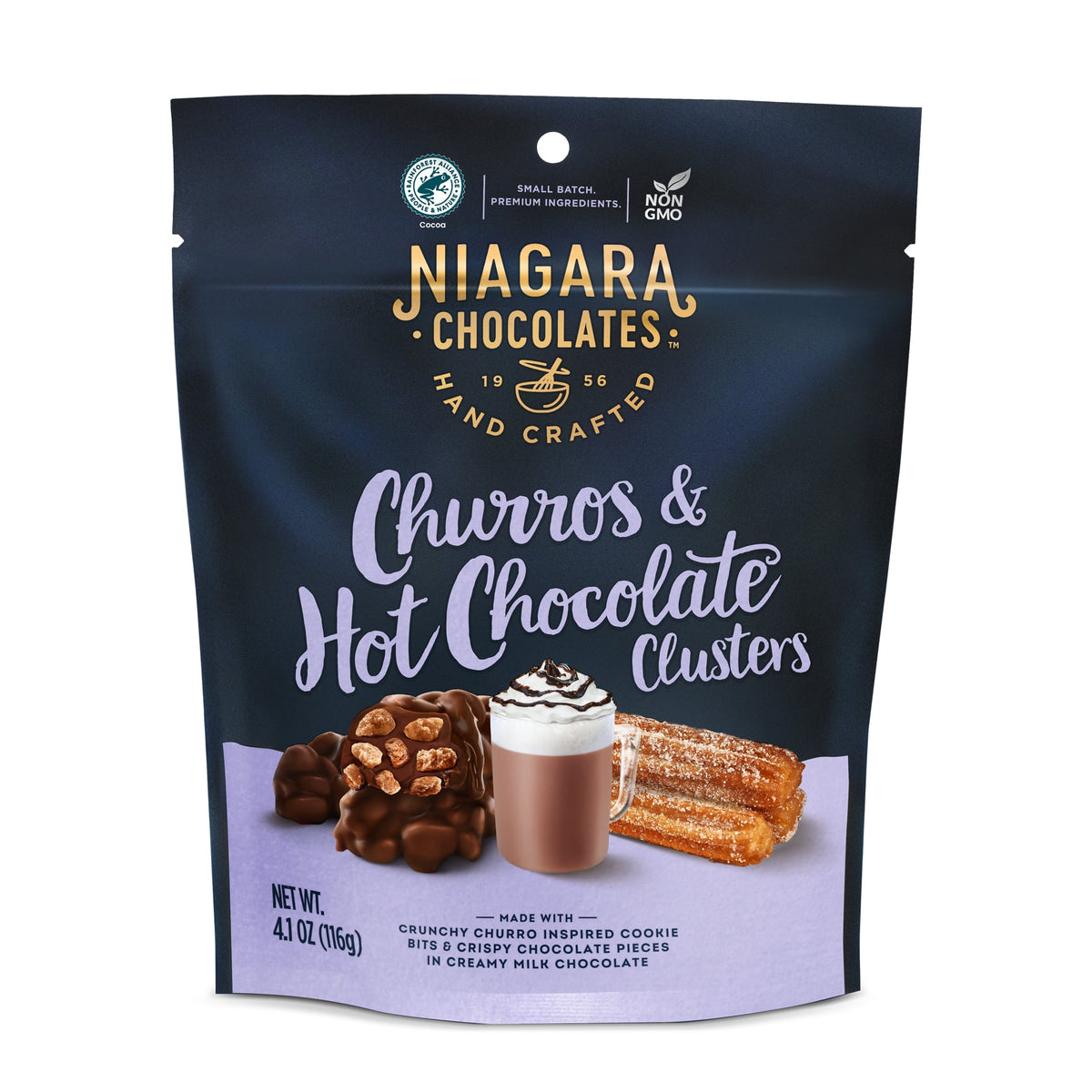 Churros and Hot Chocolate Milk Chocolate Clusters (4.1oz Bag ...
