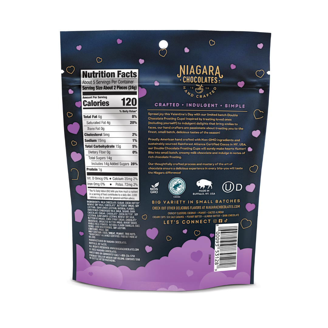 Double Chocolate Frosting Cups (4.1oz Bag) – niagarachocolates